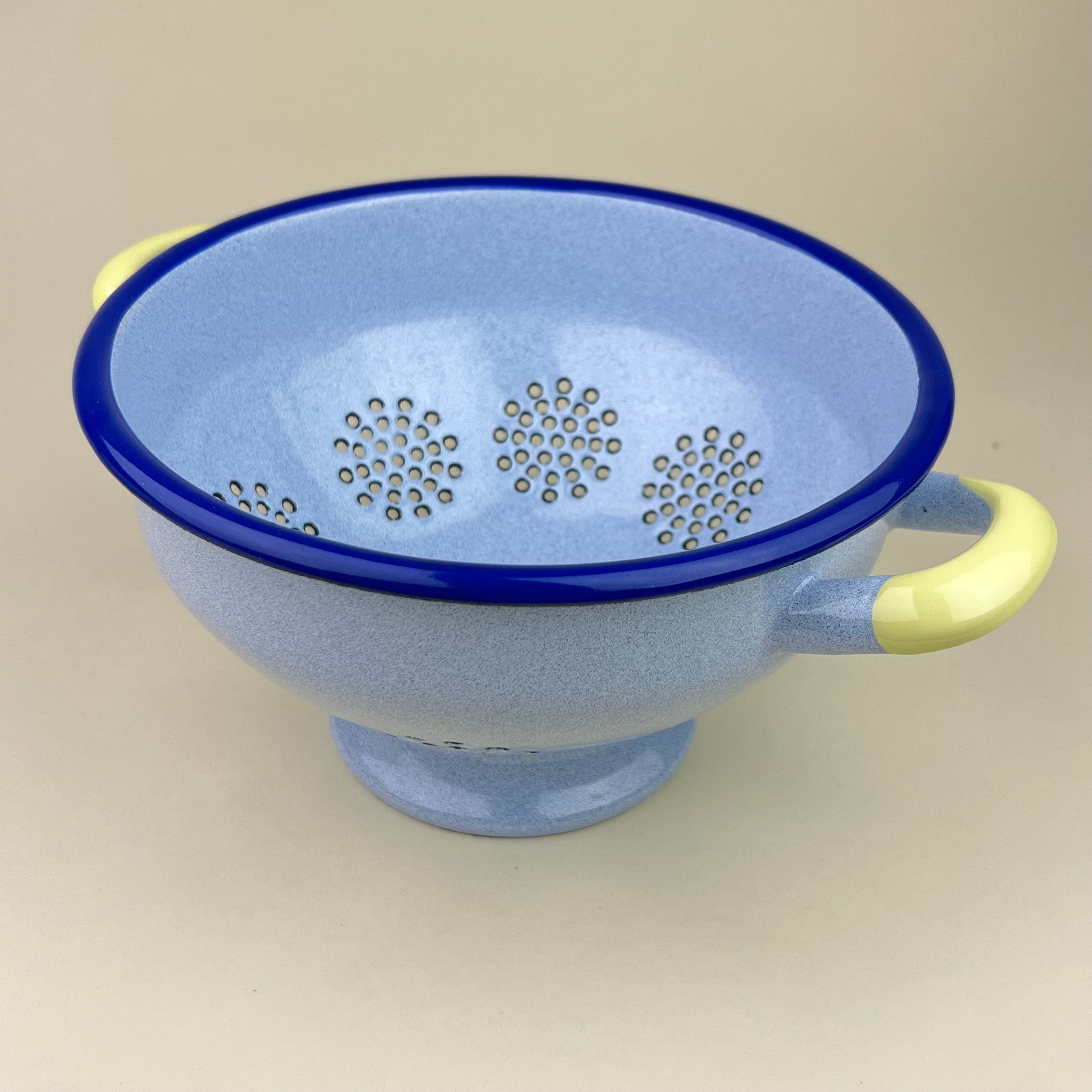 Enamel Colander - Speckled Blue – Community Cutlery
